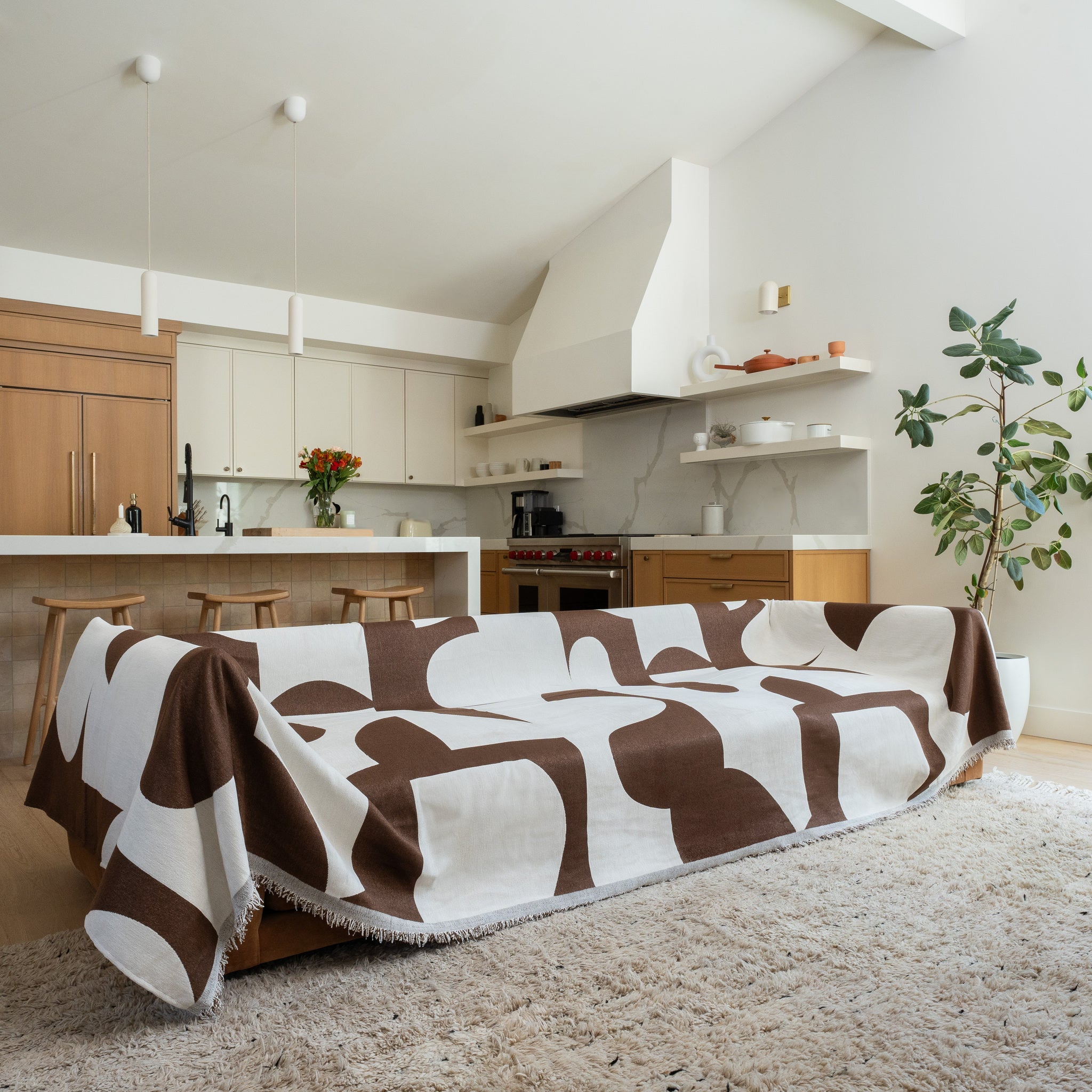 Magic Sofa Blanket - Ember Mono | Nolan Interior